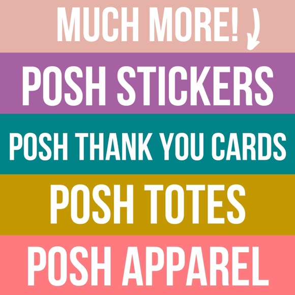 Office | 96 Posh Boss Swag Packaging Sticker Labels Square | Poshmark
